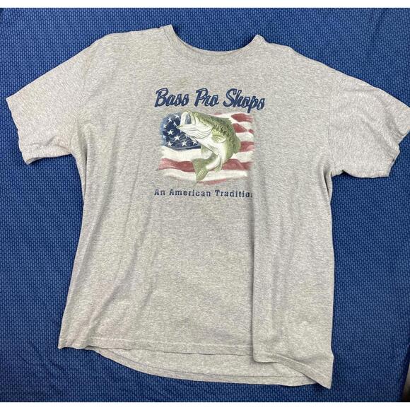 Bass Pro Shops | Shirts | Bass Pro Shops Men Tshirt Size Xl Gray Logo ...